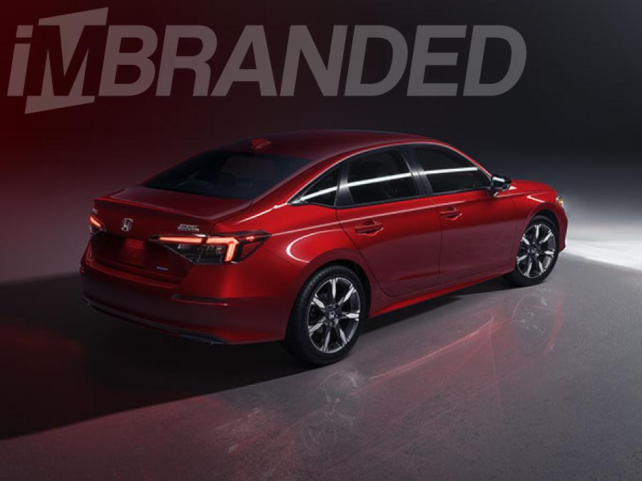 Honda Civic 2025 - Studio Rear Shot | iMBranded