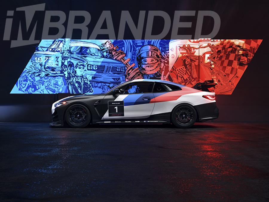 BMW Motorsports M4 GT4 - Mural Side Profile | iMBranded